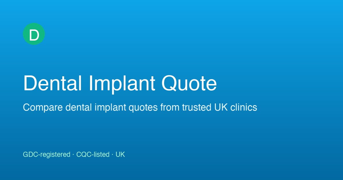 Dental Implants Cost UK 2026 - How Much Do You Really Pay?